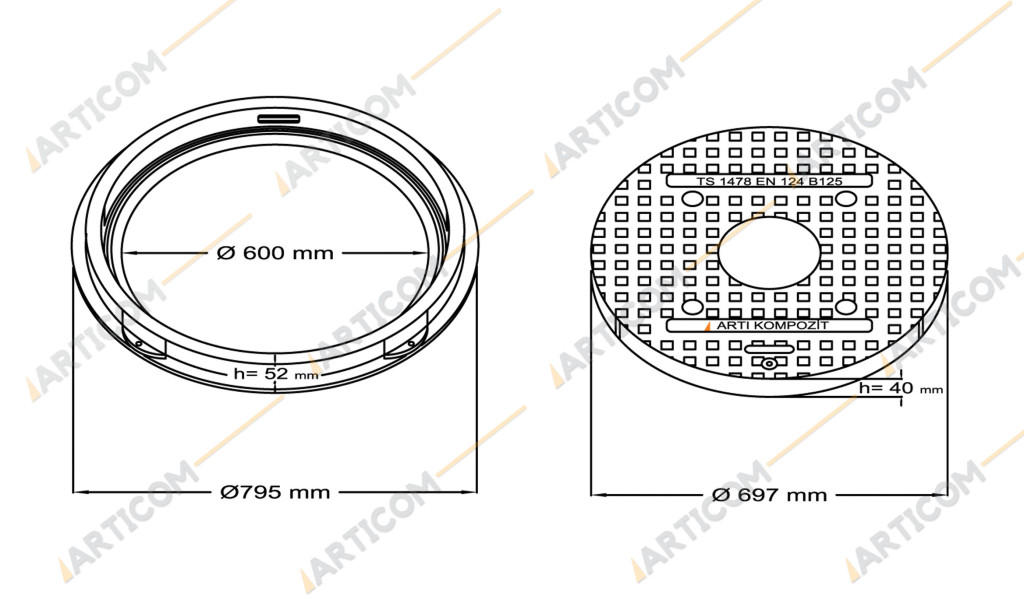 ARK B02 Composite Manhole Cover
